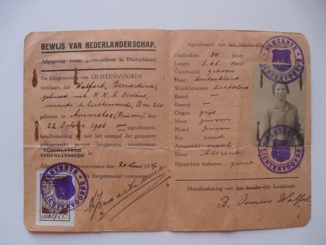 Papieren uit de oude doos: bewijs Nederlanderschap van mijn oma - Huisvlijt