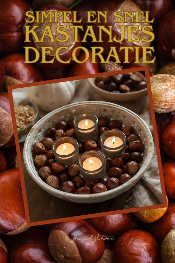10 unieke ideeën voor kastanjes decoratie in de herfst - Huisvlijt