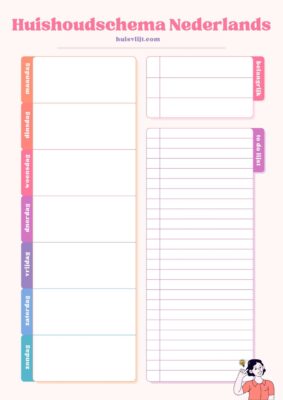 Huishoudschema: is het wat voor jou? En welke is handig? - Huisvlijt