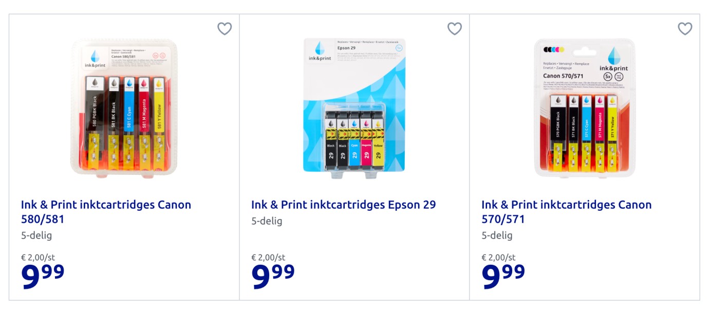 Action cartridges 2026: welke printerinkt verkoopt Action? - Huisvlijt