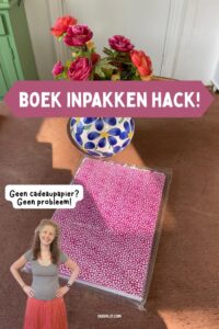 Een boek inpakken cadeau (als je geen inpakpapier hebt) - Huisvlijt