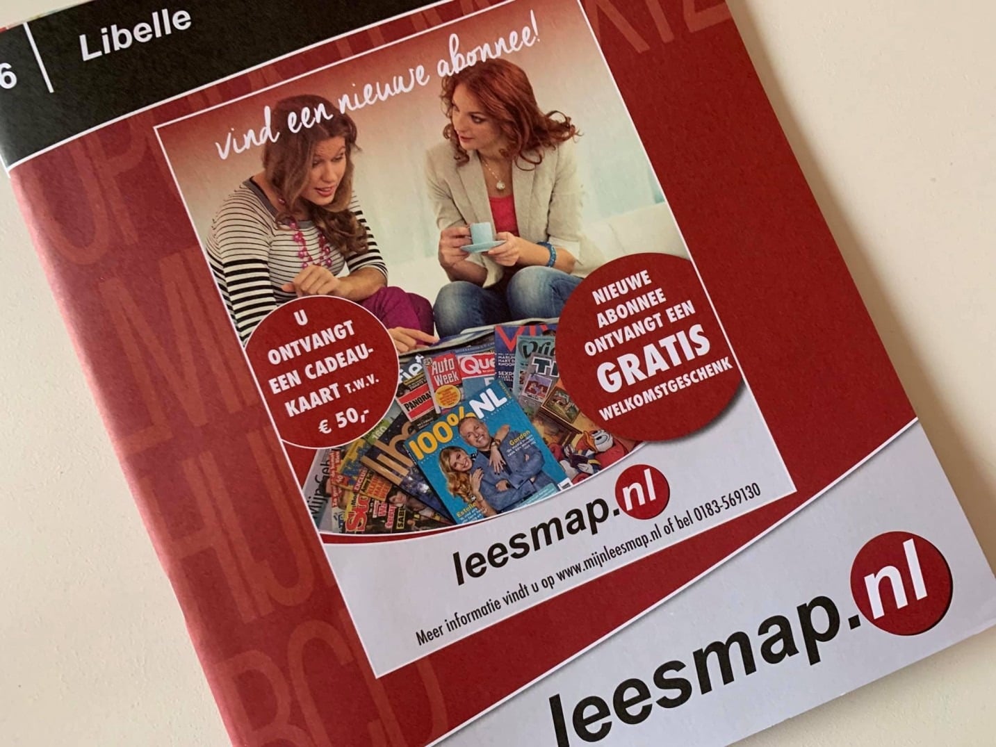 Heb jij hem nog? De Leesmap: map met tijdschriften - Huisvlijt