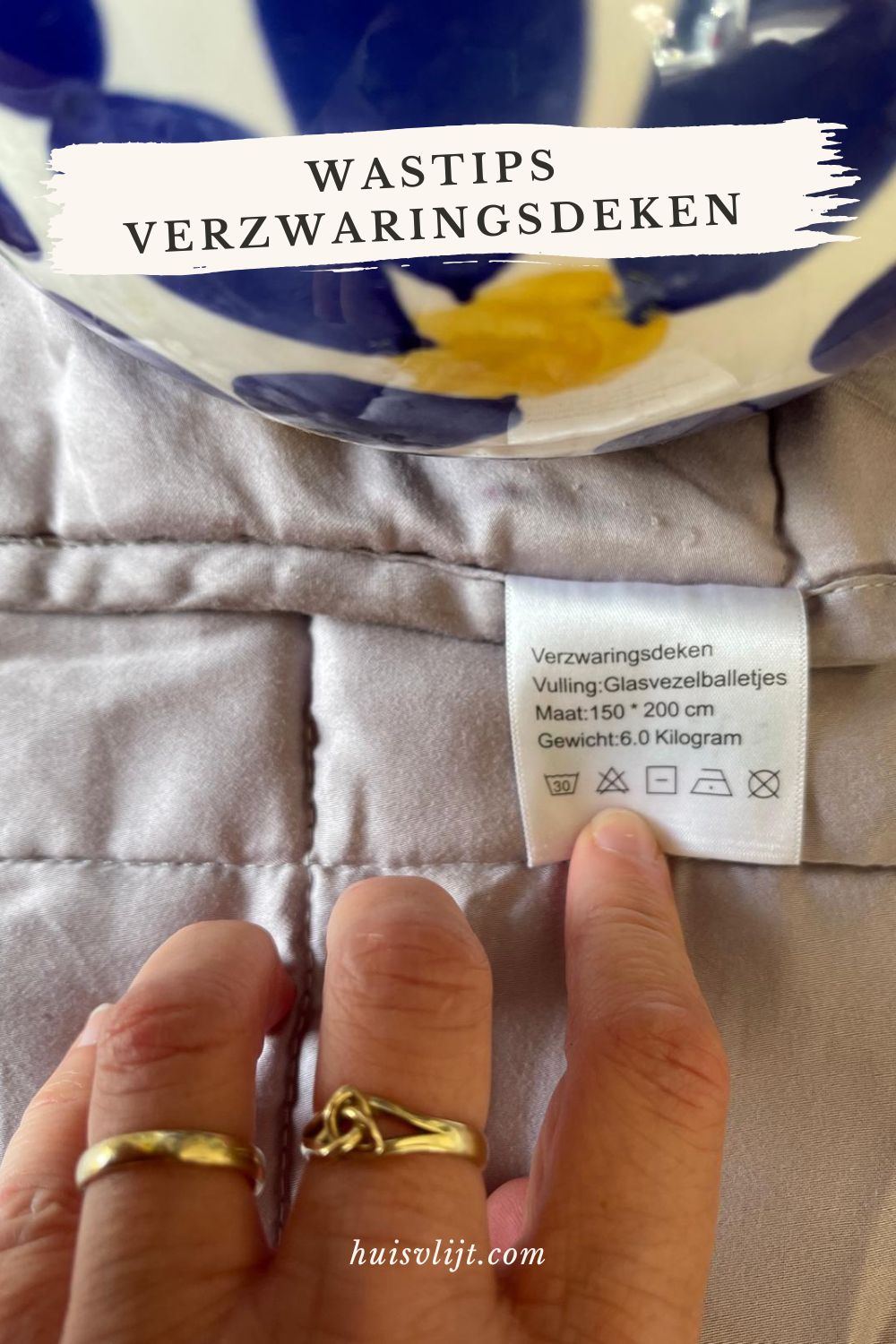 Verzwaringsdeken wassen - Mag een verzwaarde deken in de was? - Huisvlijt