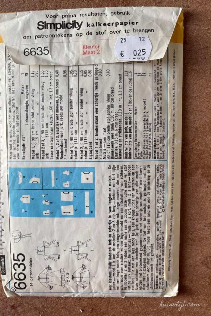 Vintage Holly Hobbie Patroon uit de jaren 70 - Huisvlijt